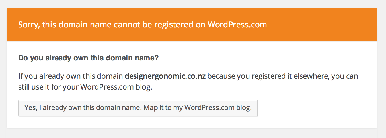 Domain other than .co.nz | WordPress.com Forums